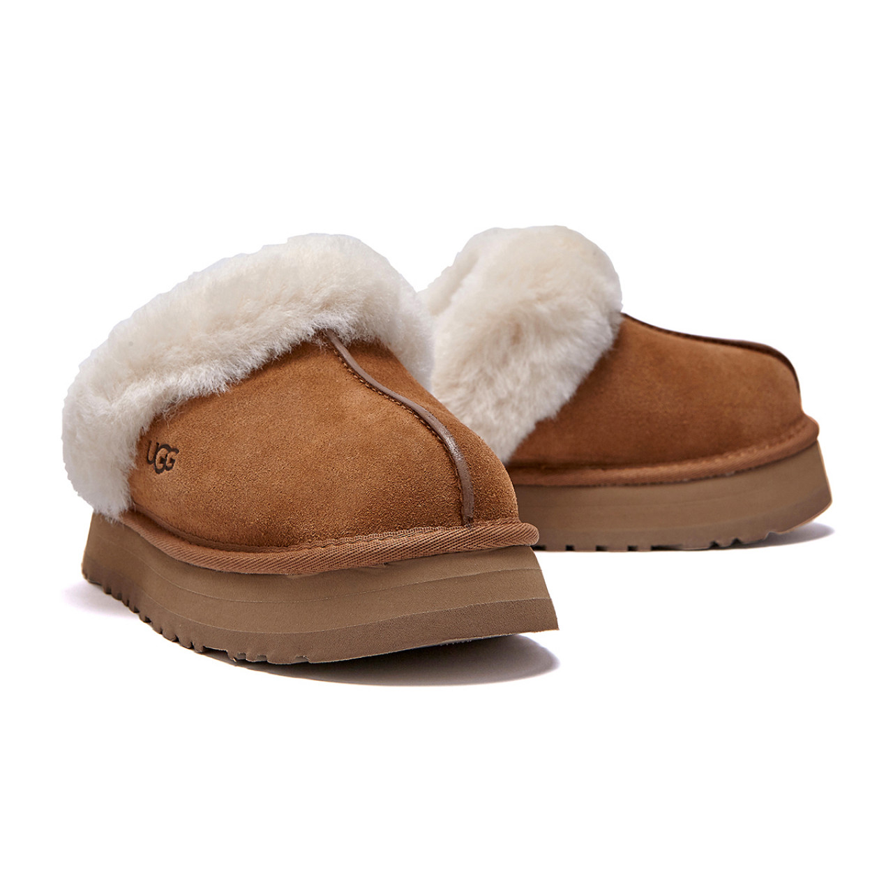 어그 UGG 디스케트 털 슬리퍼 체스트넛 , 1122550-CHE