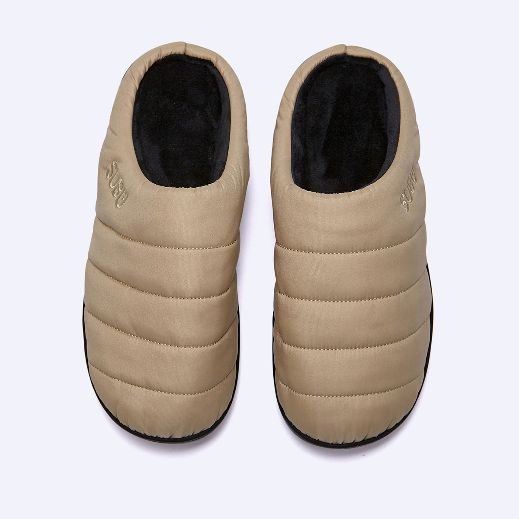 스부 SUBU 방한 패딩 슬리퍼 다운 샌들 베이지 , SUBU-BEIGE