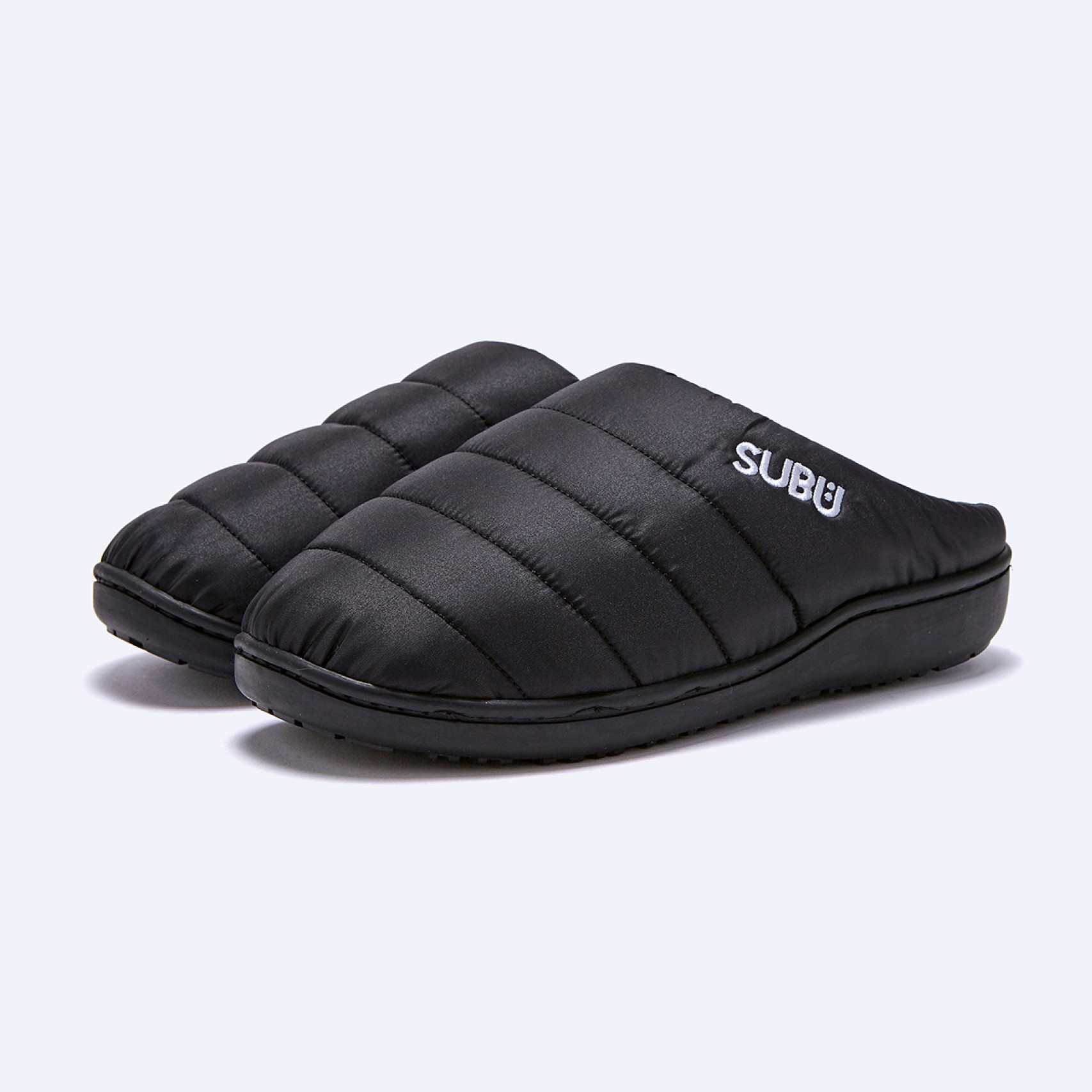 스부 SUBU 방한 패딩 슬리퍼 다운 샌들 블랙 , SUBU-BLACK