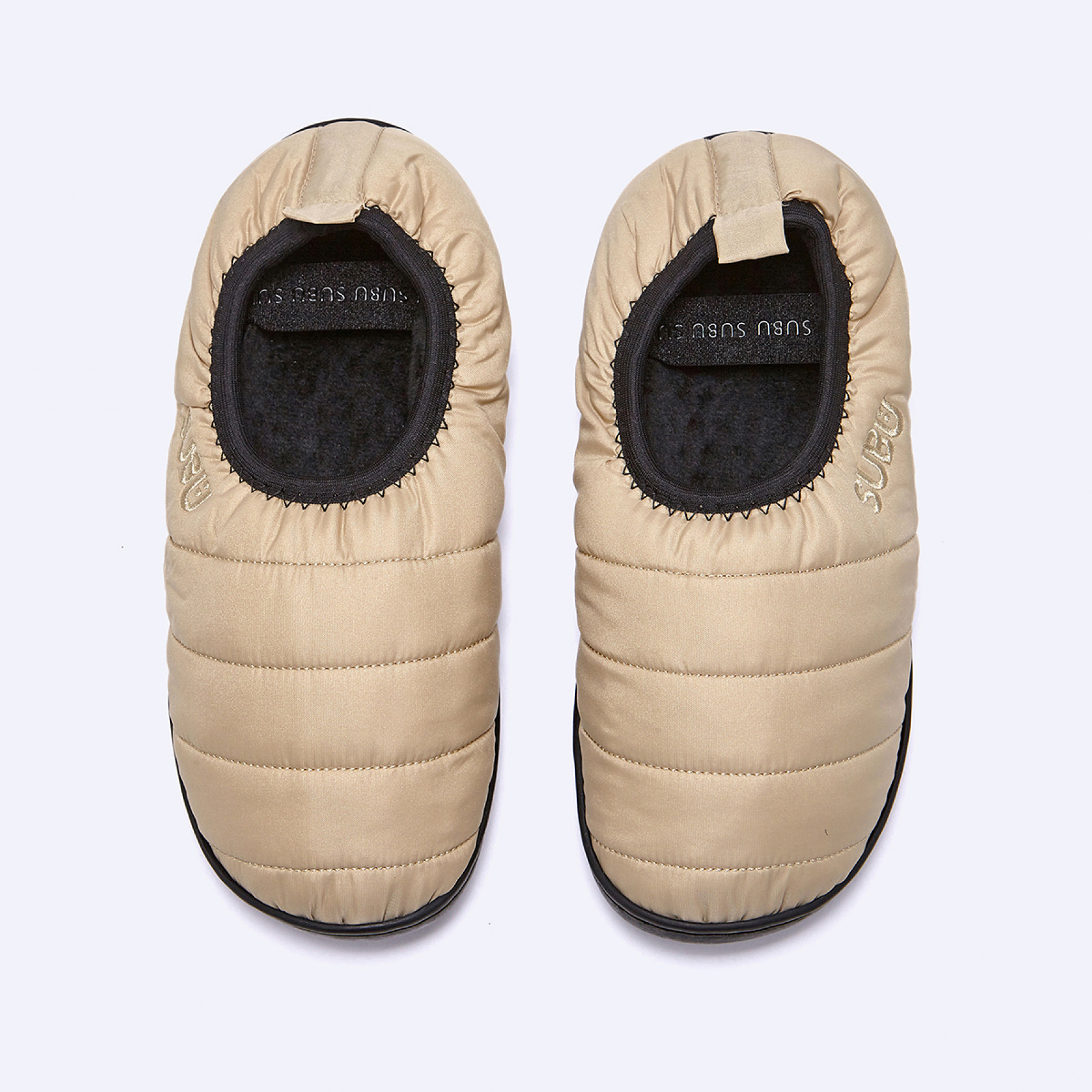 스부 SUBU 패커블 패딩 슬리퍼 방한 다운 베이지 , SUBU PACKBLE BEIGE