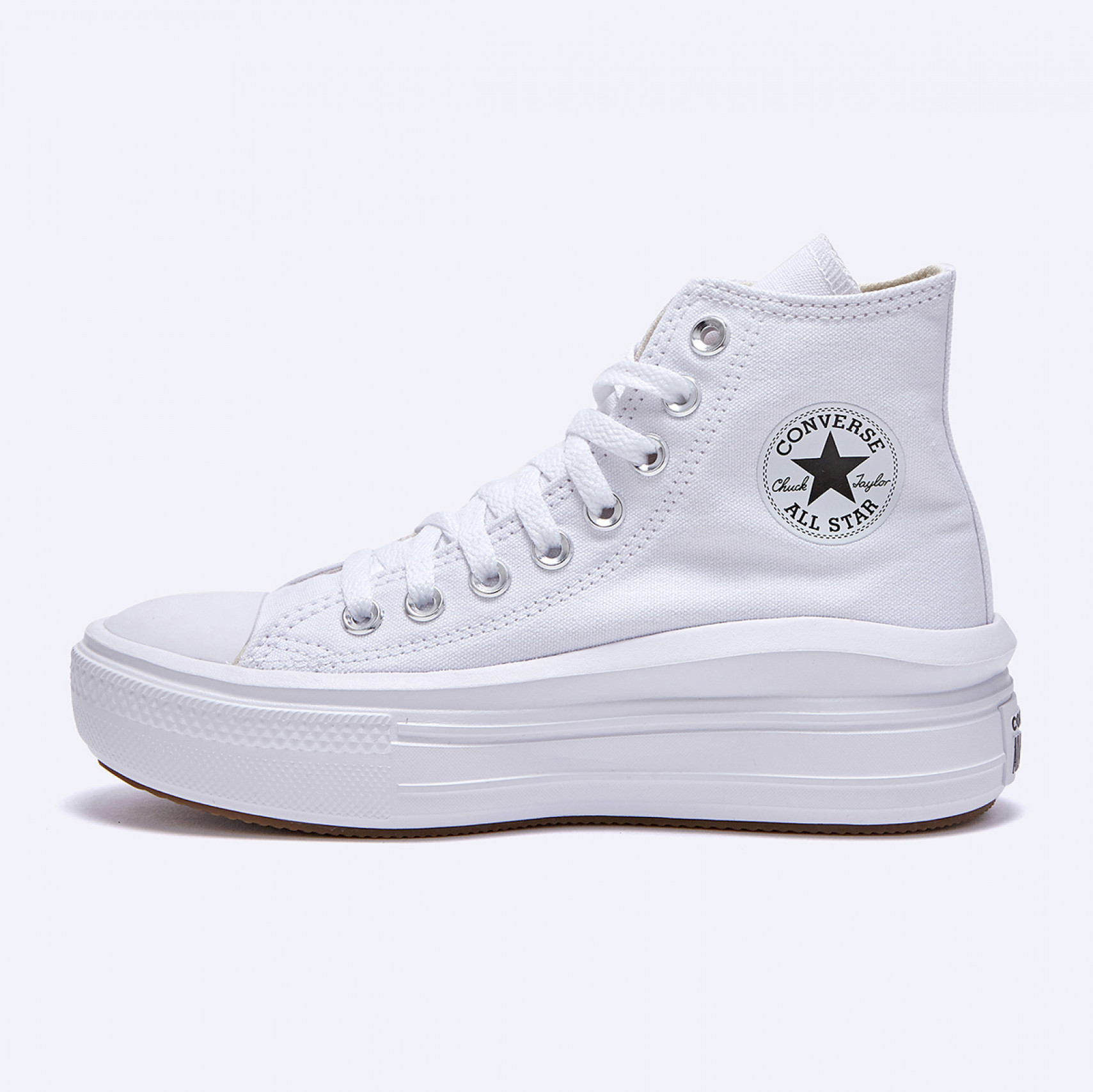컨버스 CONVERSE 척 테일러 올스타 무브 화이트 , 568498C