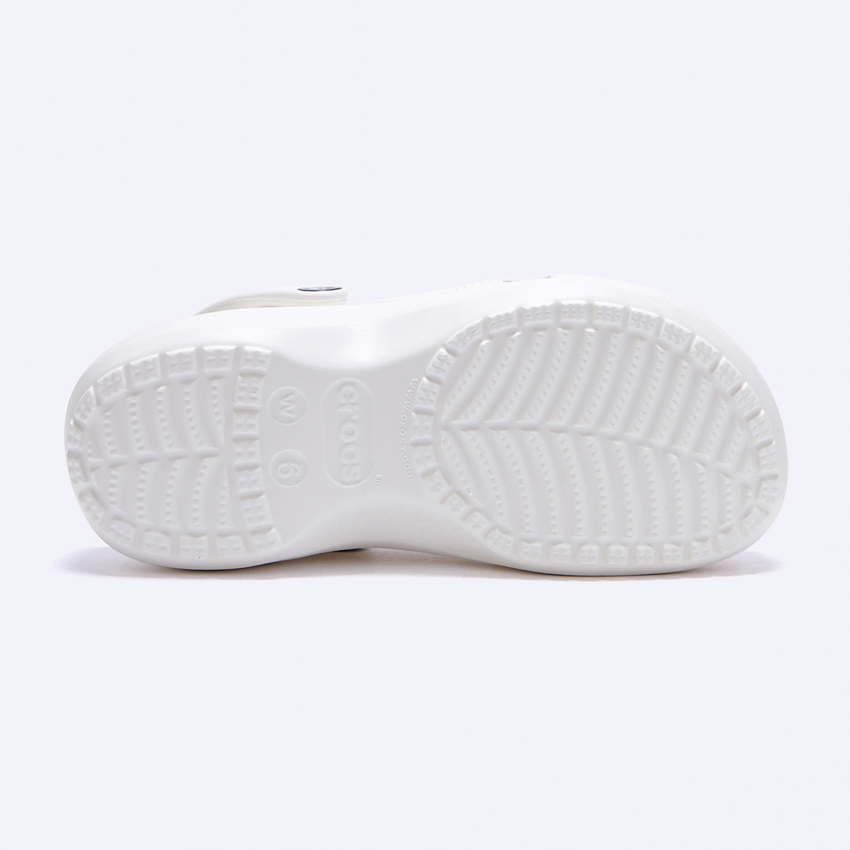 크록스 CROCS 클래식 플랫폼 클로그 화이트 , 206750-100