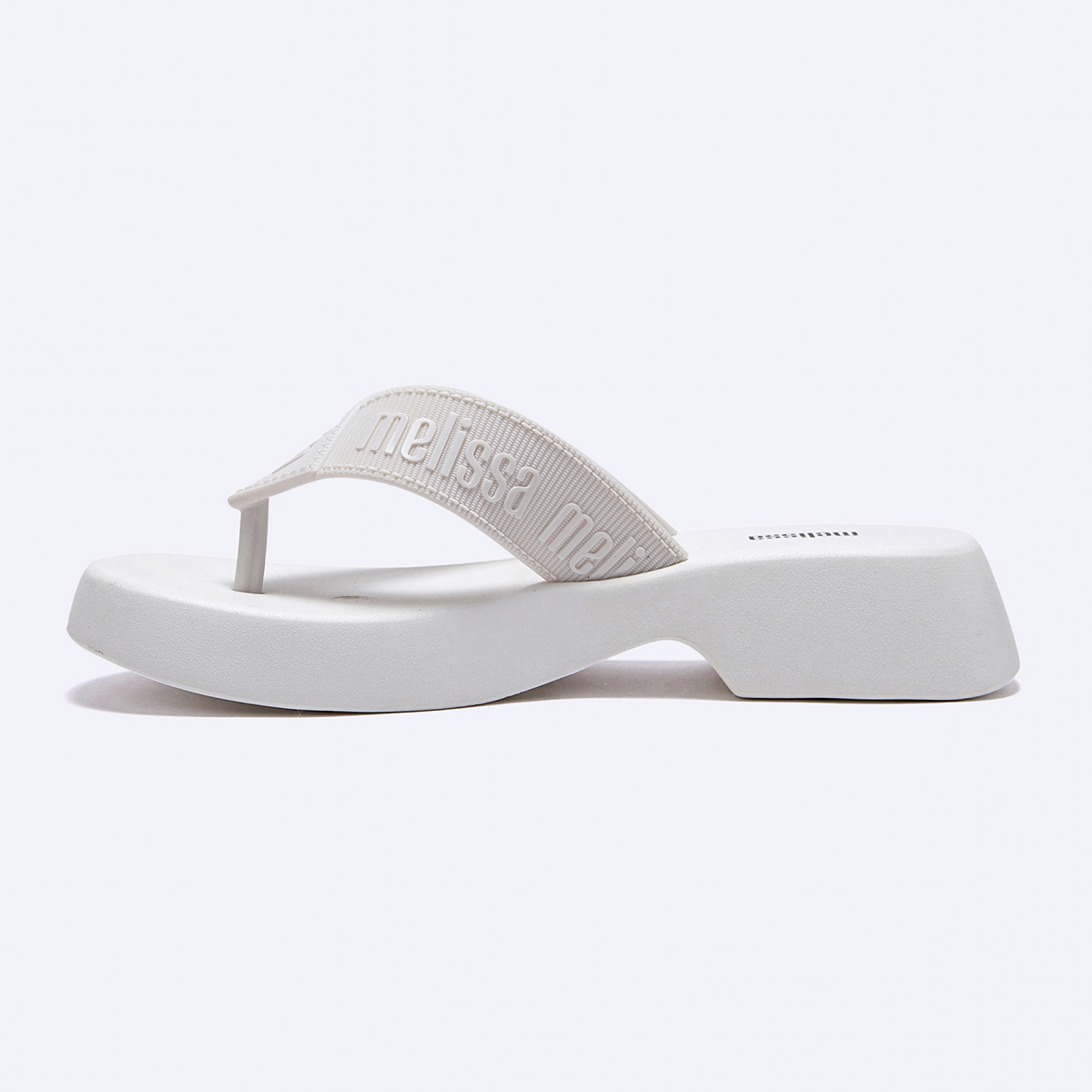 멜리사 MELISSA 플랫폼 엠 러버 플립플랍 화이트 , 35858-AW177