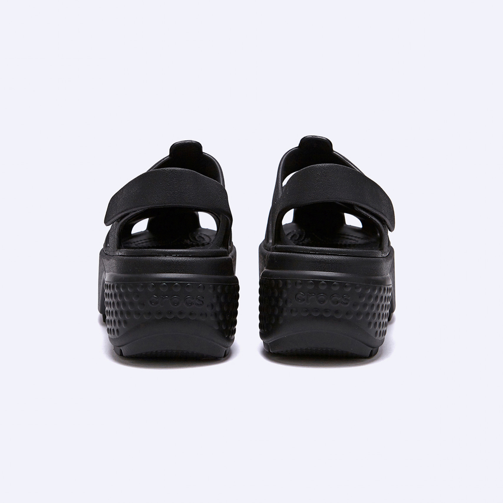 크록스 CROCS 스톰프 피셔맨 샌들 블랙 , 209938-001 ES2W 스톰프