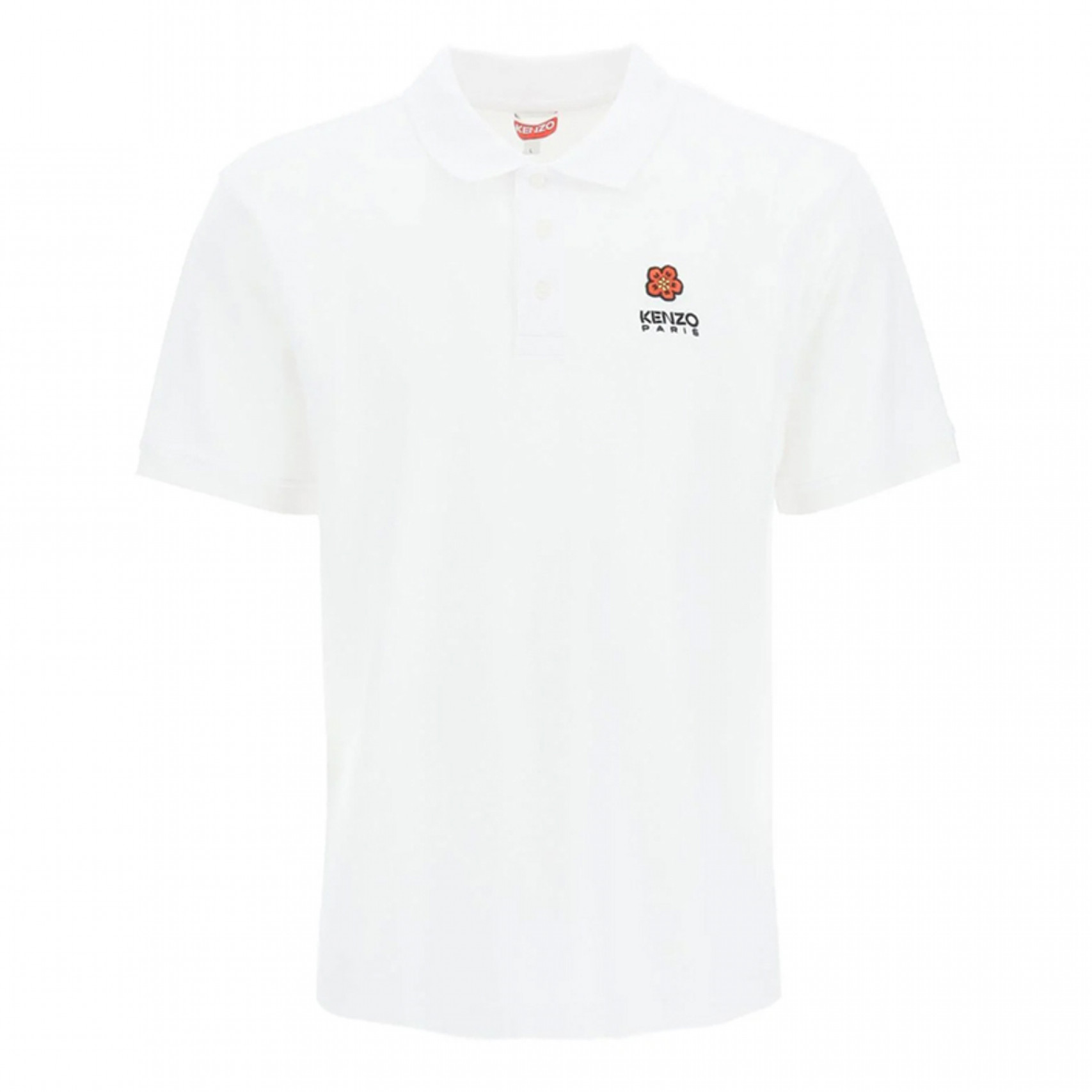 [KENZO] 22FW 보크 플라워 로고 카라 티셔츠 5PO002 4PU 01