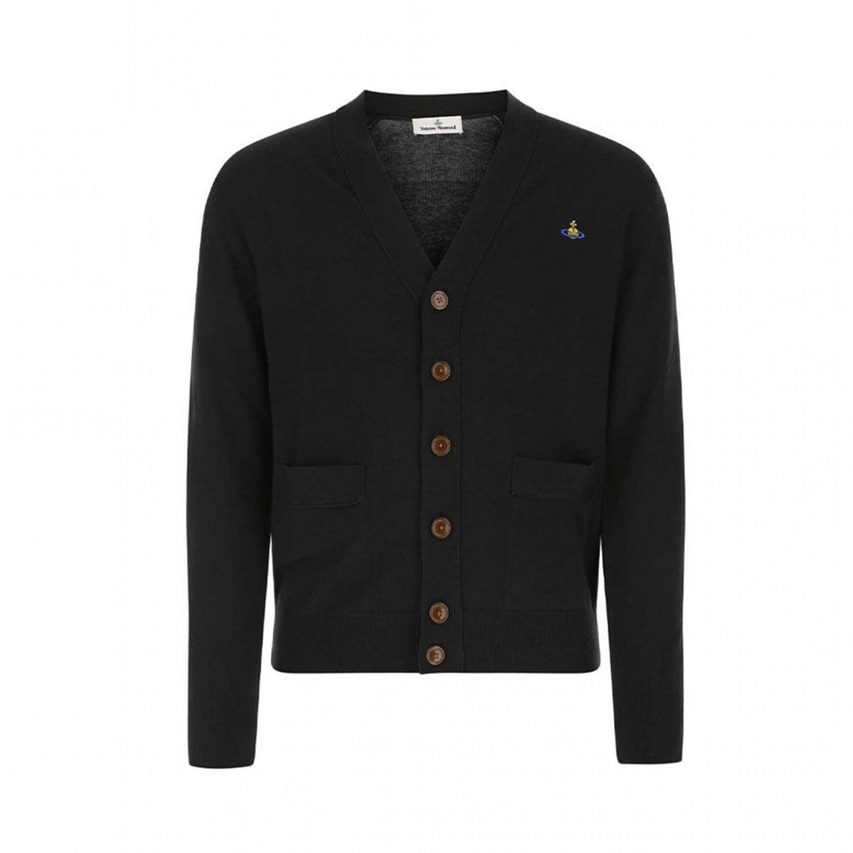 [VIVIENNE WESTWOOD] 22FW ORB 로고 브이넥 가디건 2701000D Y000E N401