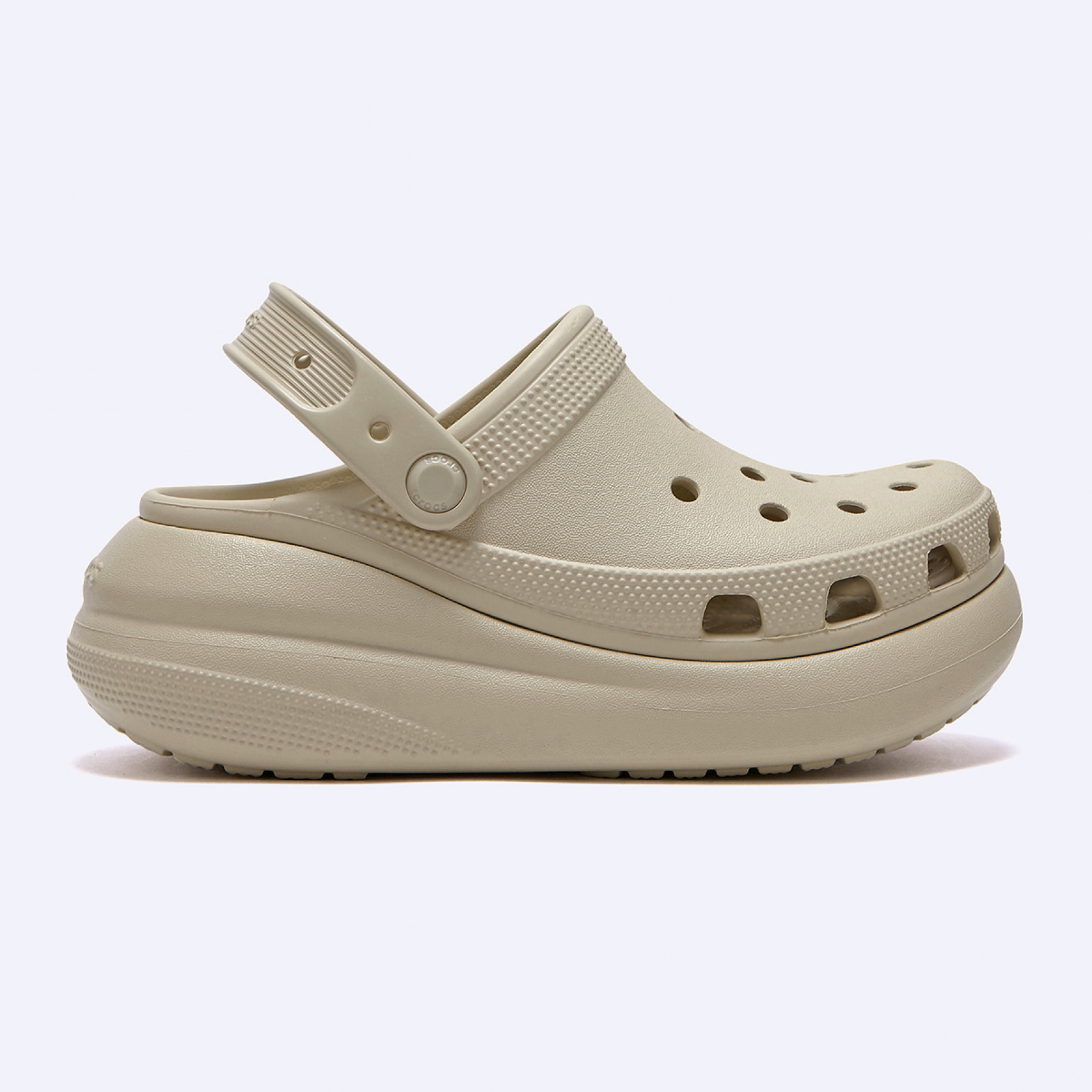 CROCS 클래식 크러쉬 클로그 본 베이지 , 207521-2Y2